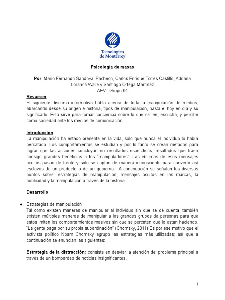 Discurso Informativo | PDF | Publicidad | Comportamiento