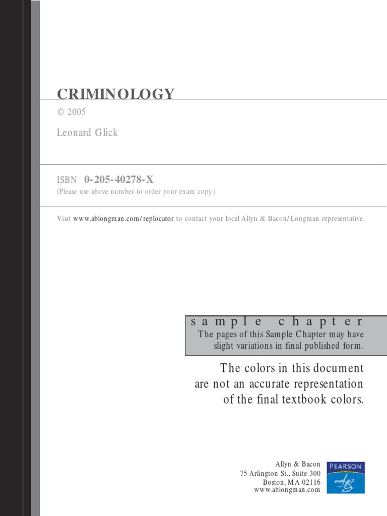 Criminal Behavior PDF | PDF | Criminology | Utilitarianism