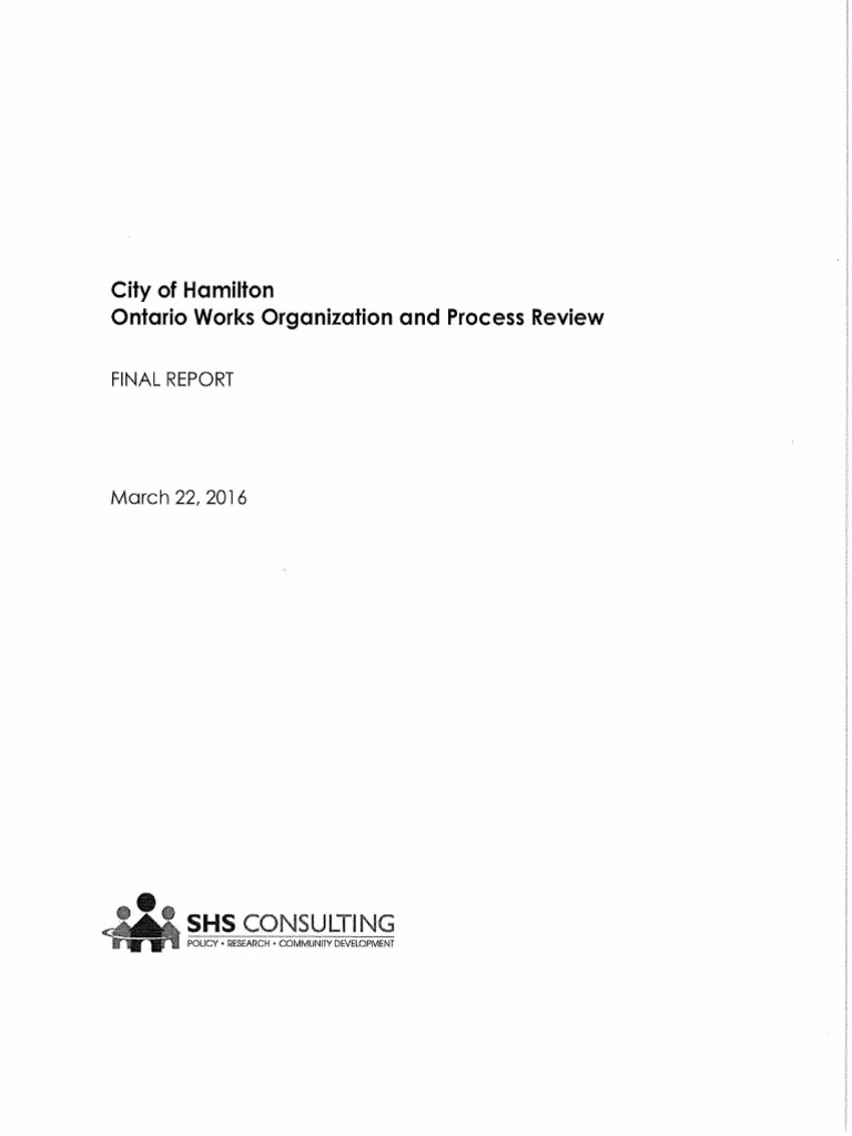 Ontario Works Report | PDF | Business Process | Employment