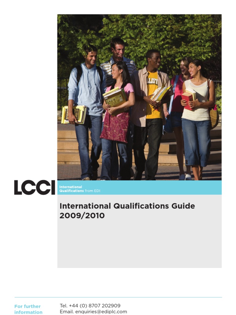 LCCI International Qualifications Overview | PDF | Accounting | Test ...