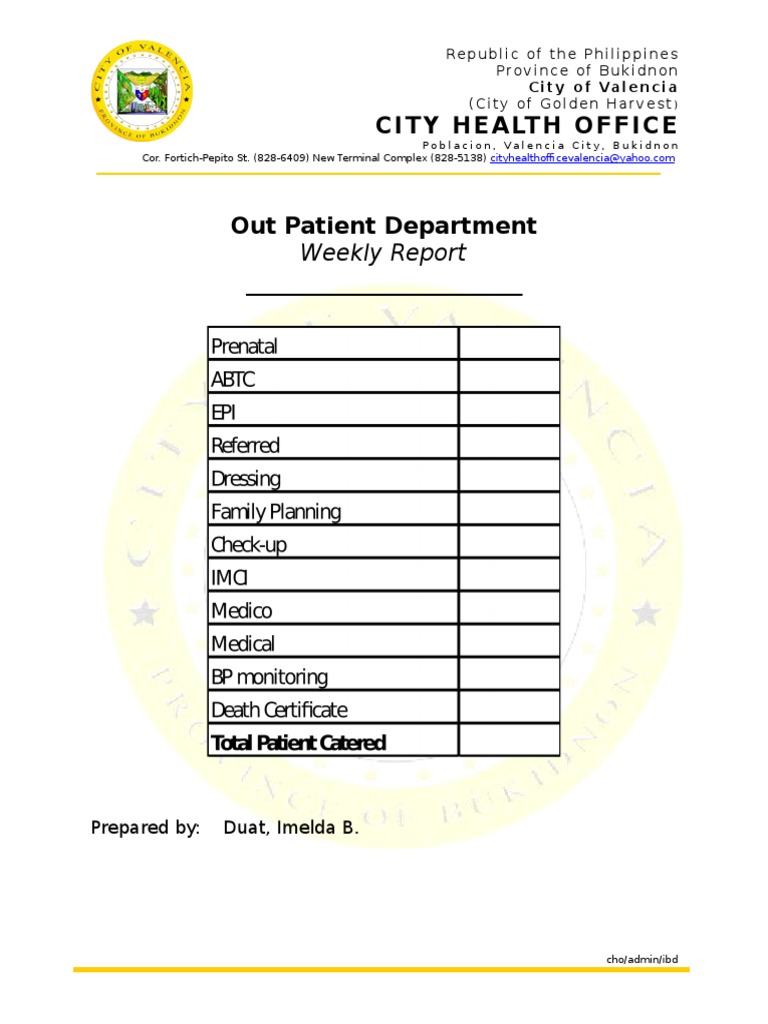 OPD Form | PDF | Animals And Humans