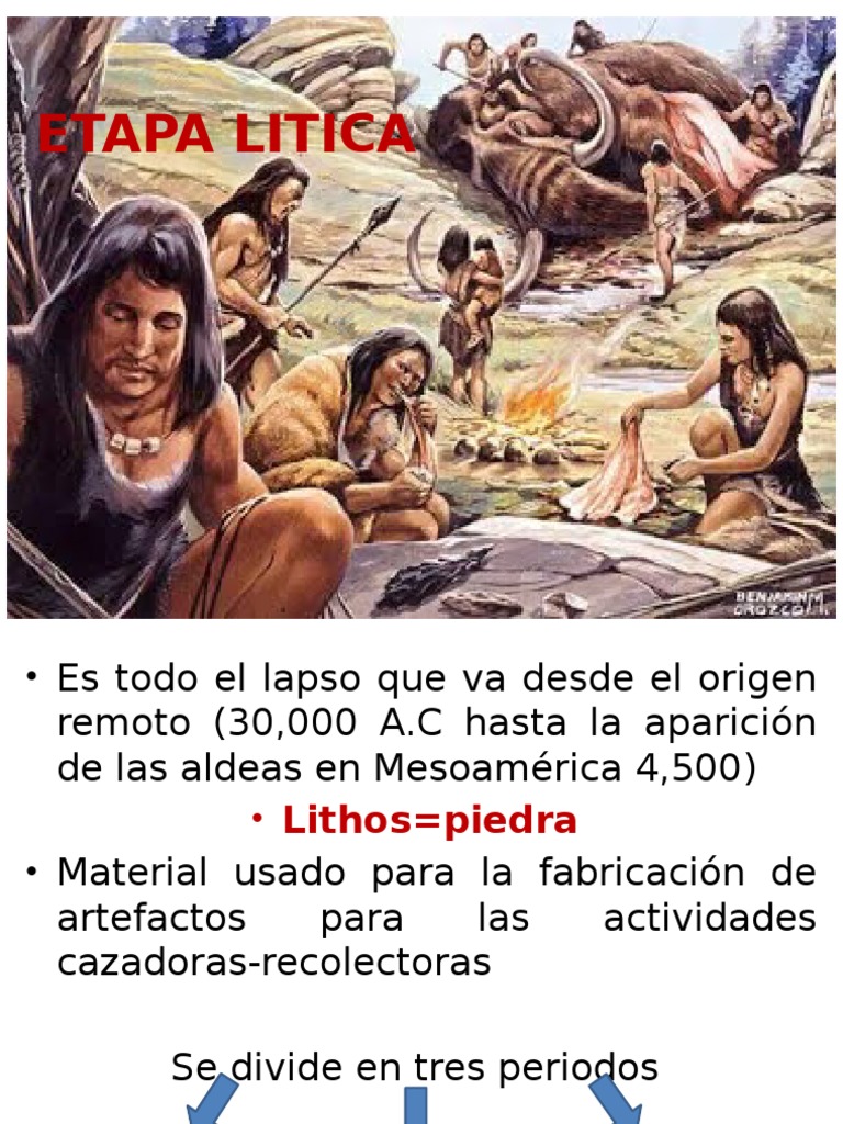 Etapa Lítica en América: Periodos y Características | PDF