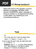Lecture 3 Kleen's Star and Plus Oprator | PDF | String (Computer Science) | Metalogic