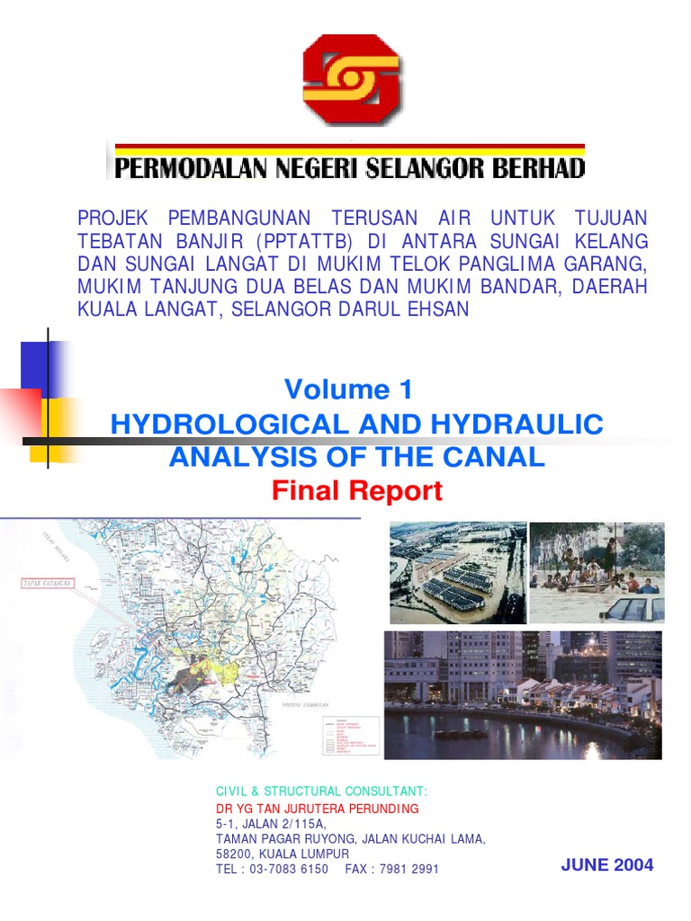 Hydrological & Hydraulic Report - Volume 1 (June 2004-Final) PDF | PDF ...