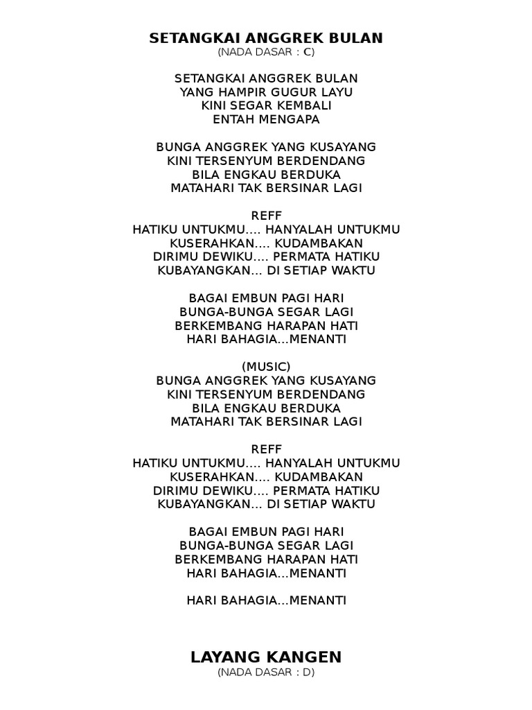 Setangkai Anggrek Bulan | PDF