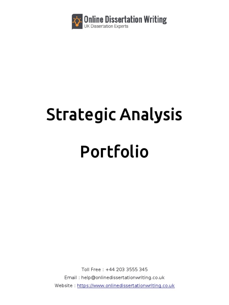 Strategic Analysis Portfolio Sample | PDF | Strategic Management ...