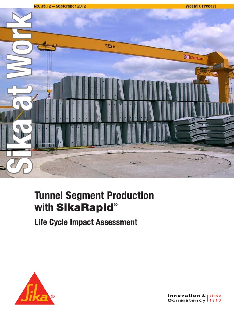 SIKA - Tunnel Segments Production With SIKA Rapid-1 | PDF | Precast ...