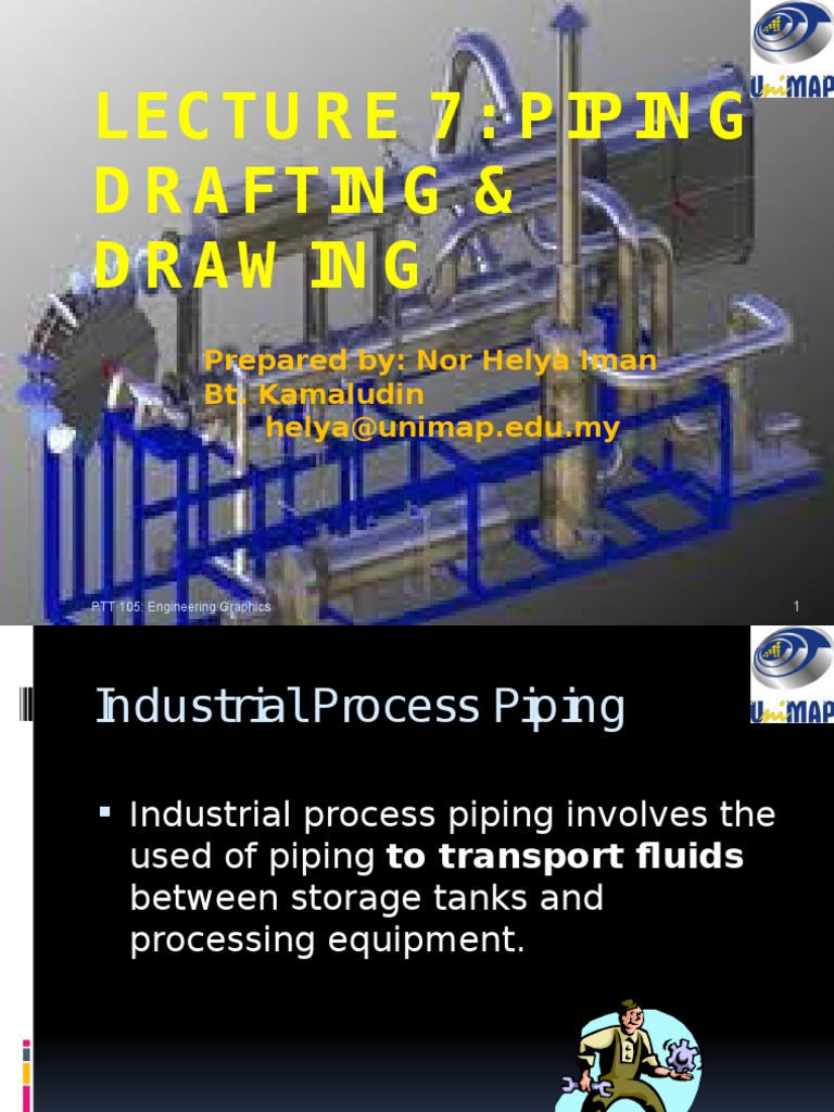 An Introduction to Industrial Process Piping Drafting and Drawing Techniques | PDF | Pipe (Fluid ...