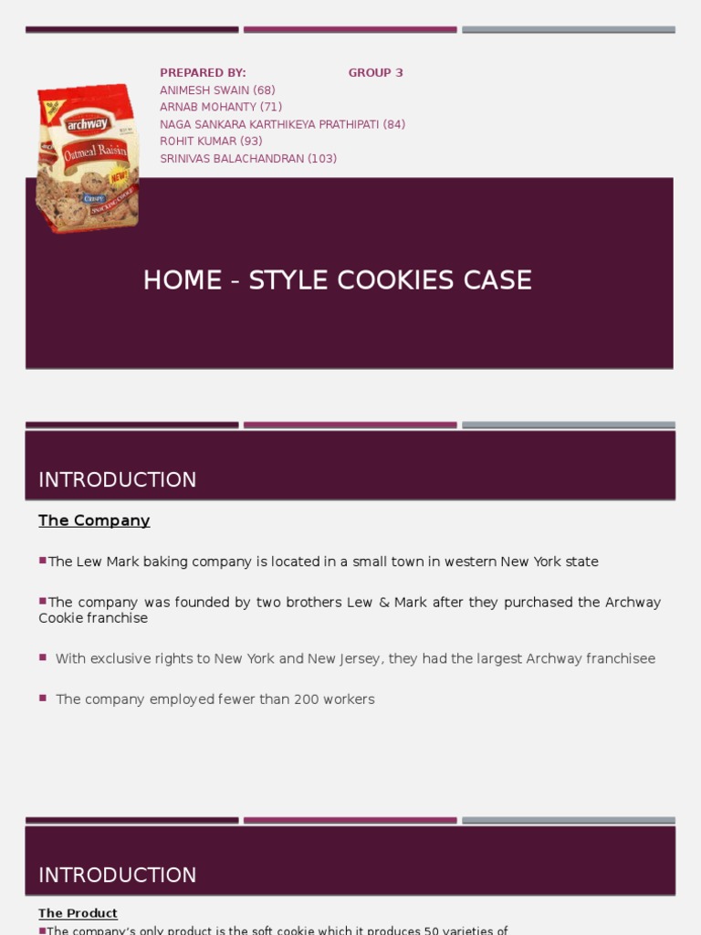 Home - Style Cookies Case | PDF | Baking | Industries