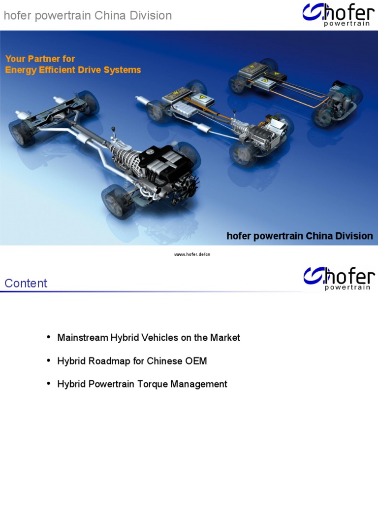 Hybrid Powertrain Solutions | PDF | Hybrid Electric Vehicle | Plug In ...