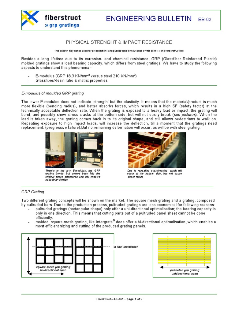 Fiberstruct Deflection Impact | PDF | Fiberglass | Young's Modulus