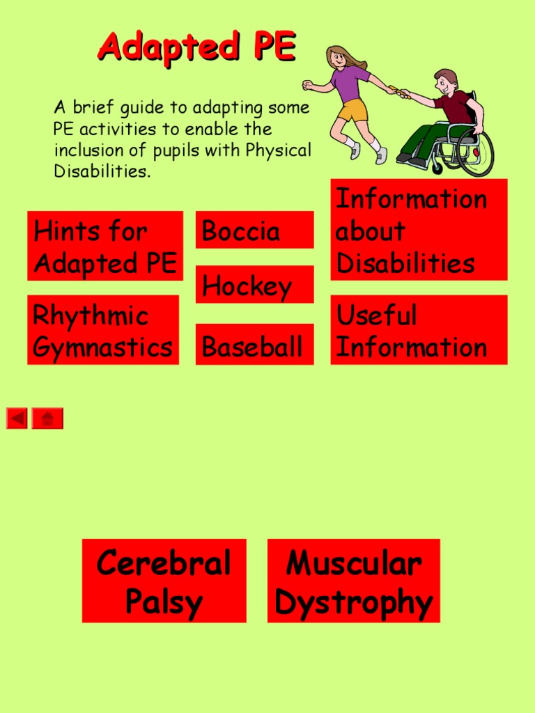 Adapted Pe BOCCIA | PDF | Batting (Baseball) | Cerebral Palsy