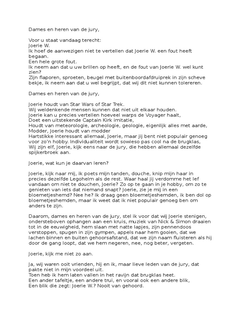 Monoloog Auditie | PDF