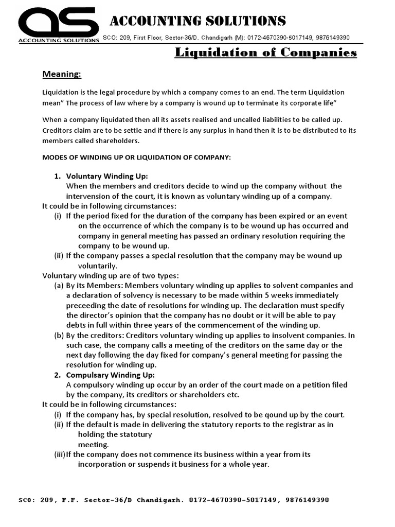 18.liquidation of Companies PDF | PDF | Liquidation | Debits And Credits