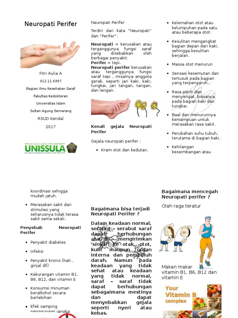 Leaflet Neuropati Perifer | PDF