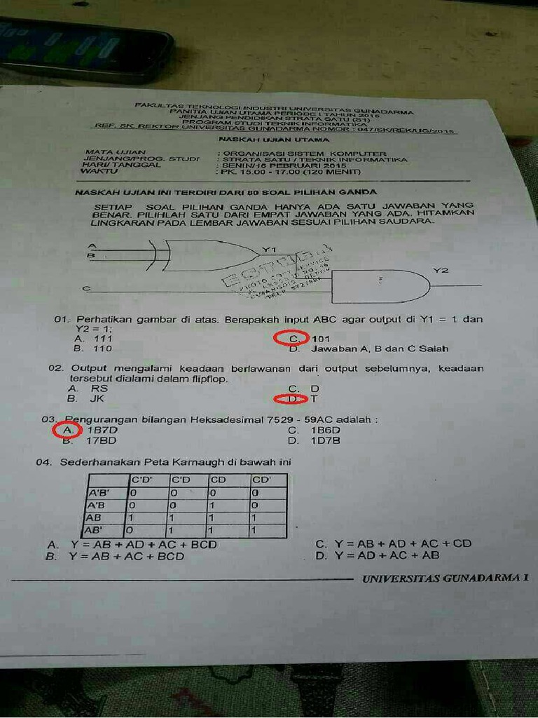 UU Organisasi Sistem Komputer (OSK) Gunadarma 2015 PDF | PDF