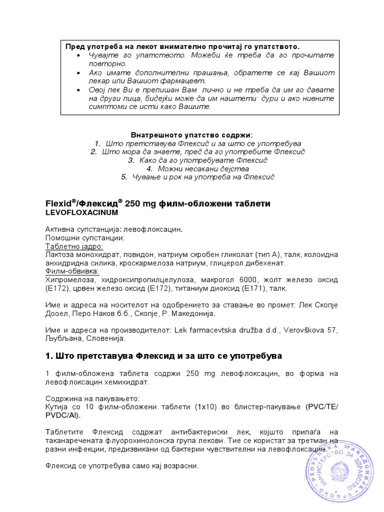 Flexid 250mg PIL | PDF