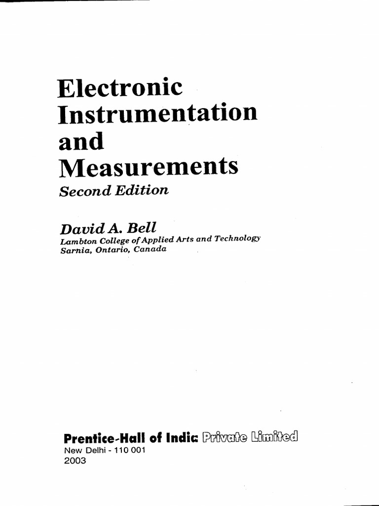 Electronic Instrumentation and Measurements, D.a.bell | PDF