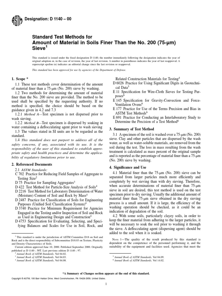 Astm D1140 PDF | PDF | Nature