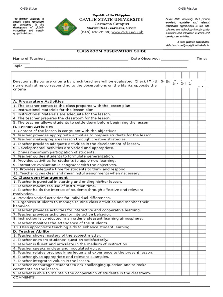 Demo Criteria | PDF | Lesson Plan | Teachers