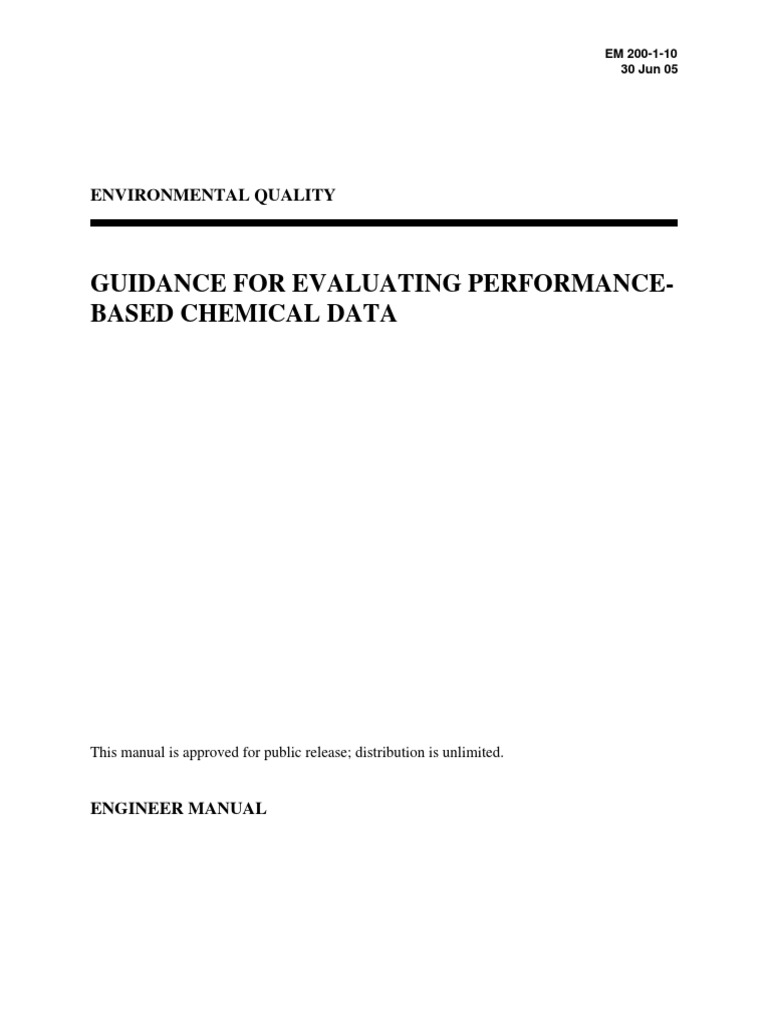 US Army Corps of Engineers - Guidance For Evaluating Performance Based ... US Army Corps of Engineers - Guidance For Evaluating Performance Based ...