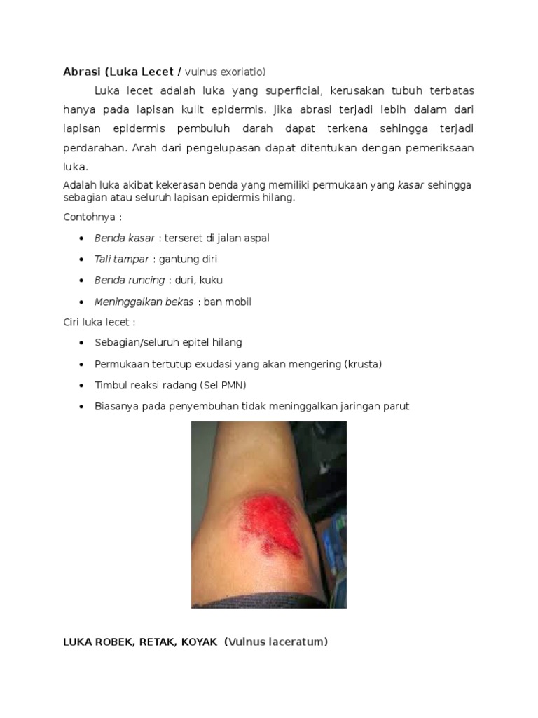 Jenis Jenis Luka | PDF
