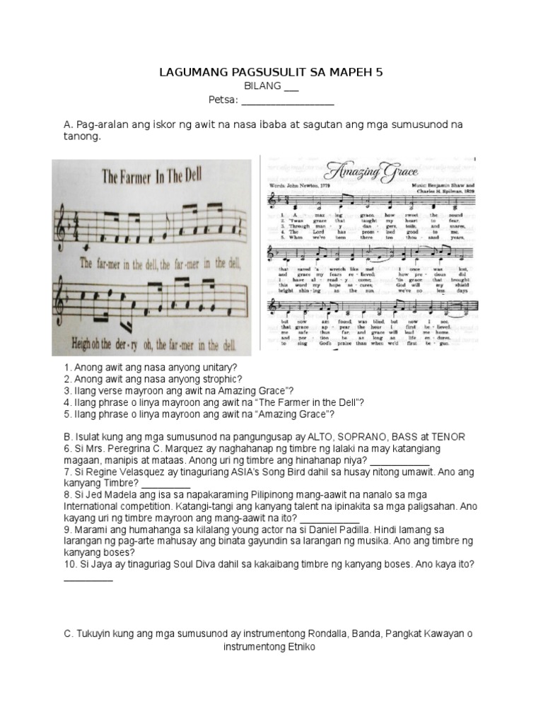 3rd Quarter Mapeh | PDF