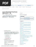 Linux Essentials Chapter 9 Exam Answer | Control Flow | Computer Engineering