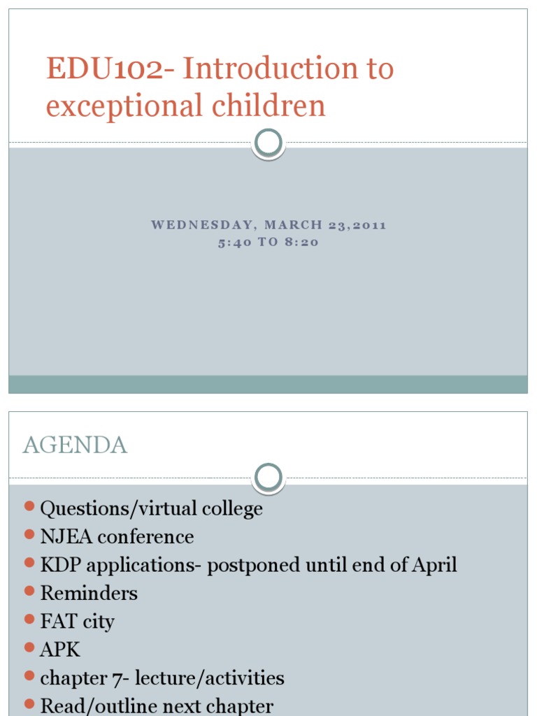 EDU102 Class Agenda March 23, 2011 | PDF | Computers