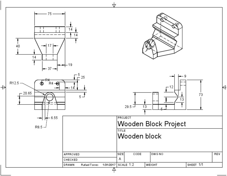 Wooden Block Drawing v4 | PDF