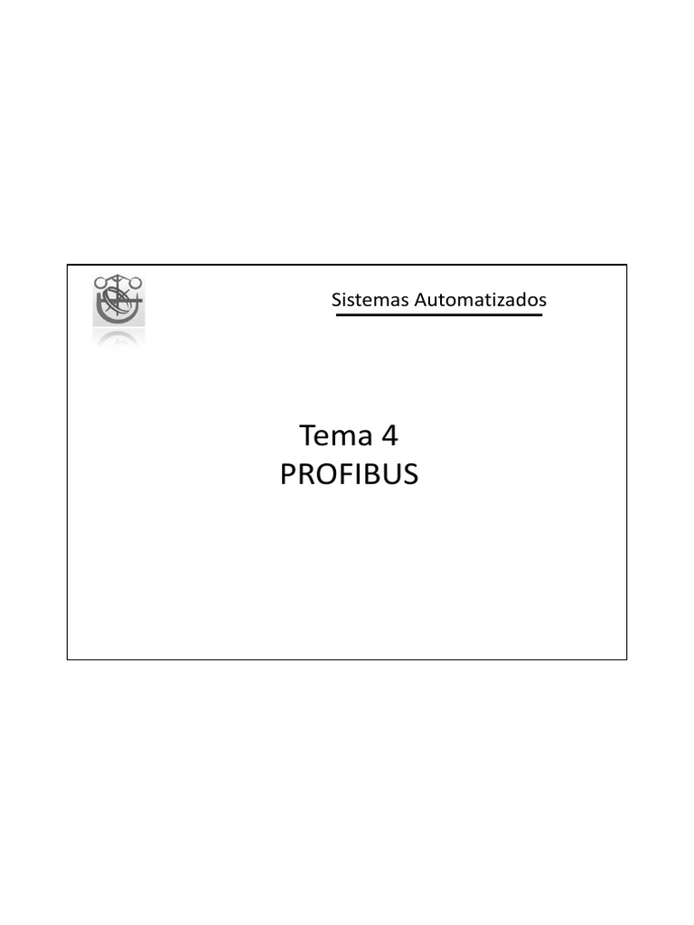 Tema 4-PROFIBUS B N | PDF | Red de computadoras | Modelo osi