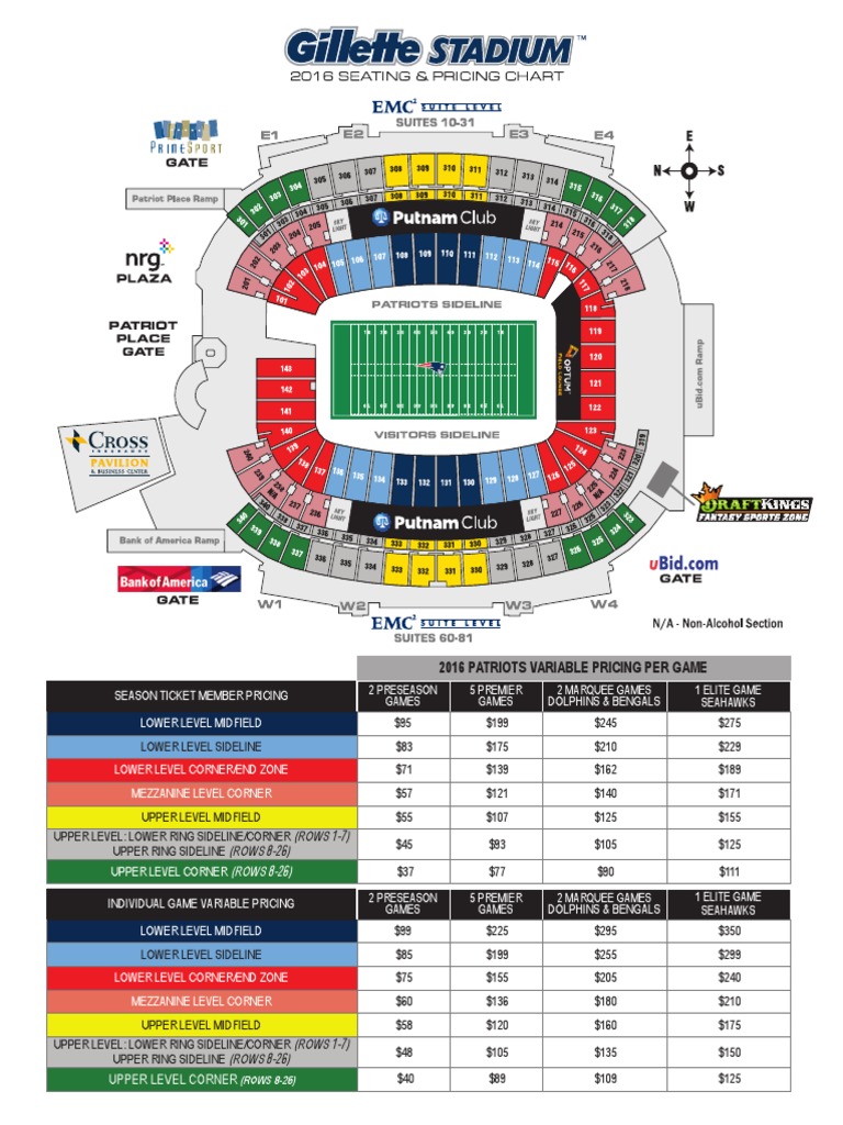 Seatingmap Pricing | PDF | National Football League | American Football