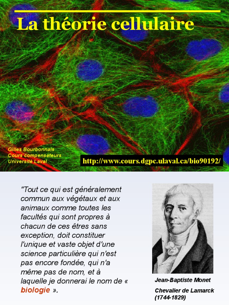 Théorie Cellulaire | PDF | Proton | Cellule (Biologie)