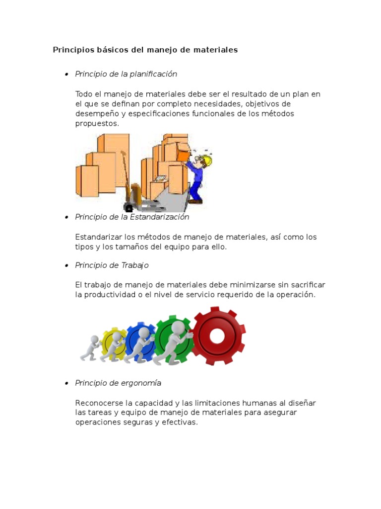 Principios Básicos Del Manejo de Materiales | PDF