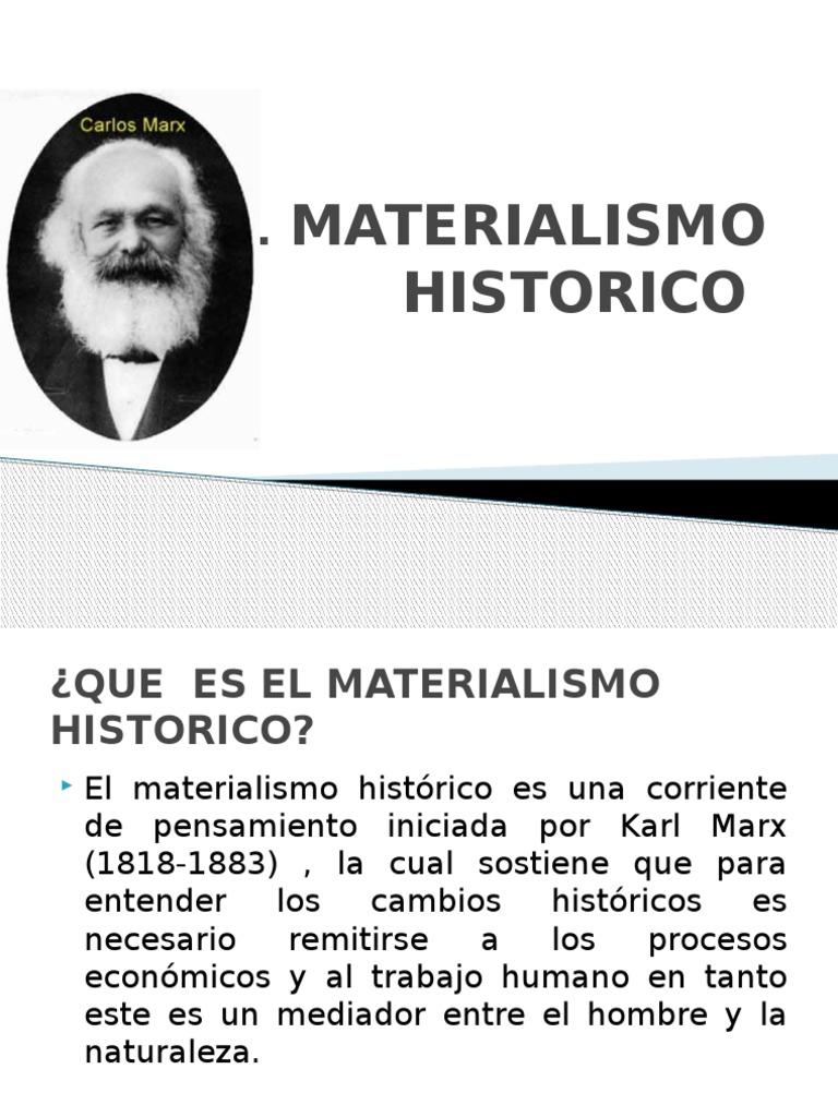 El Materialismo Historico | PDF | Karl Marx | Dialéctico