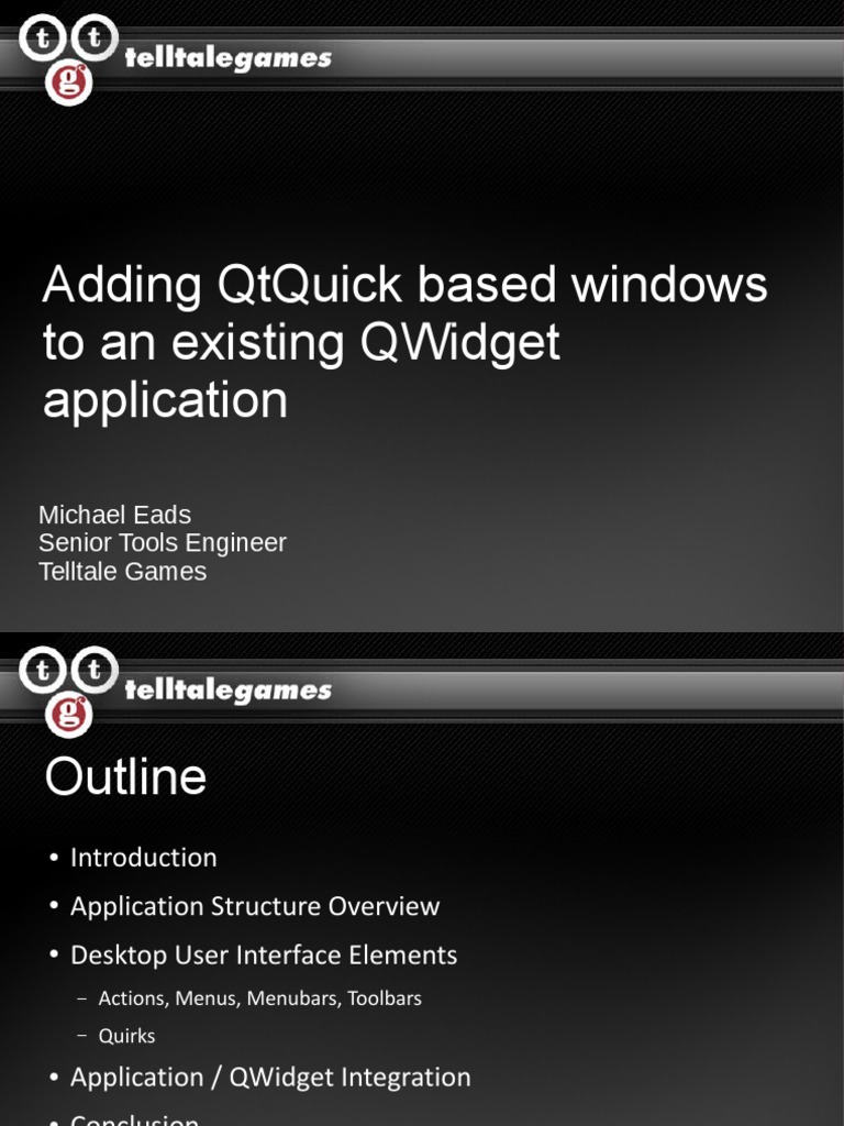 Adding QtQuick Base Windows To An Existing QWidgets Application-Dark | PDF | Widget (Gui ...
