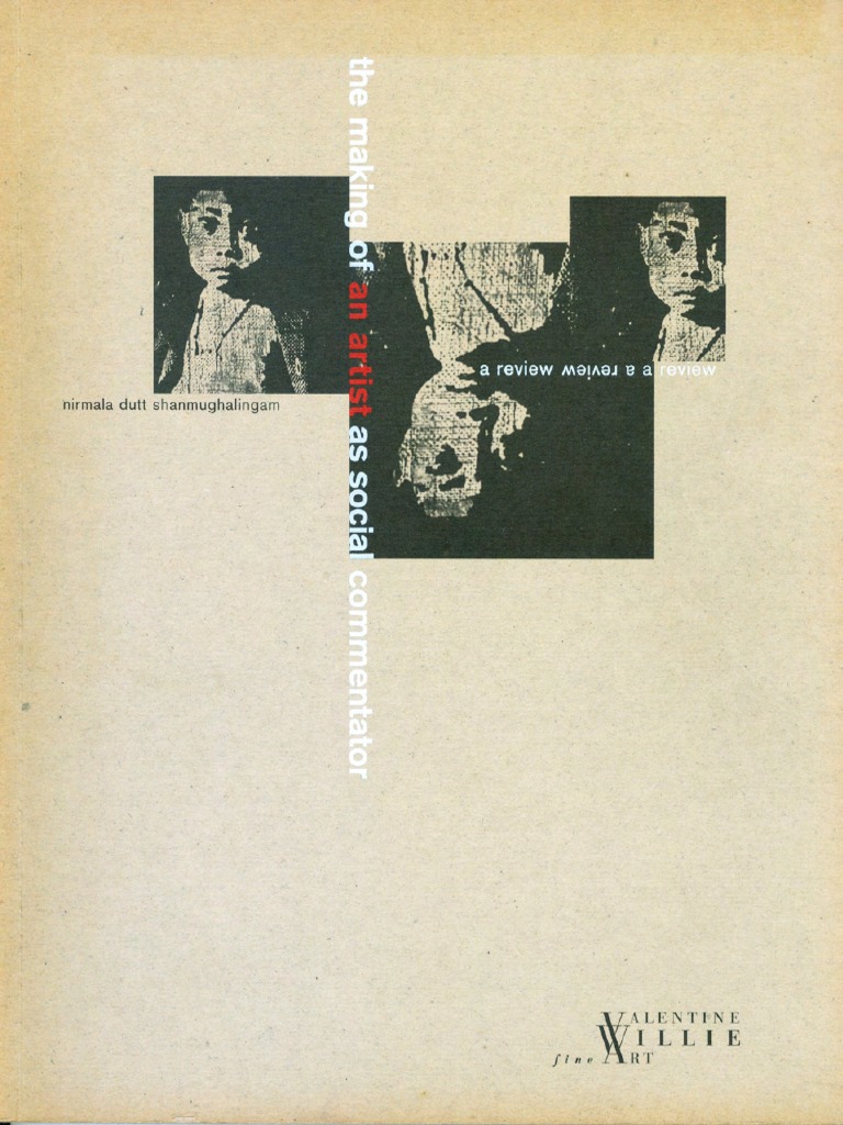 The Making of An Artist As Social Commentator - 1998 | PDF
