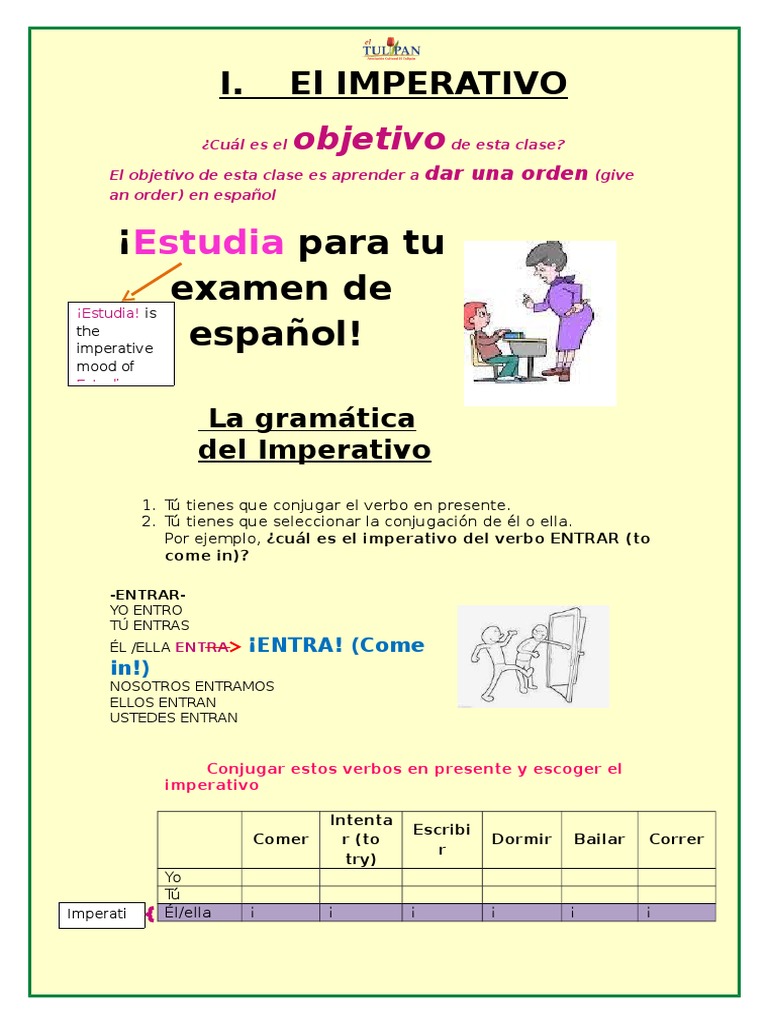 Aprende el Imperativo en Español | PDF