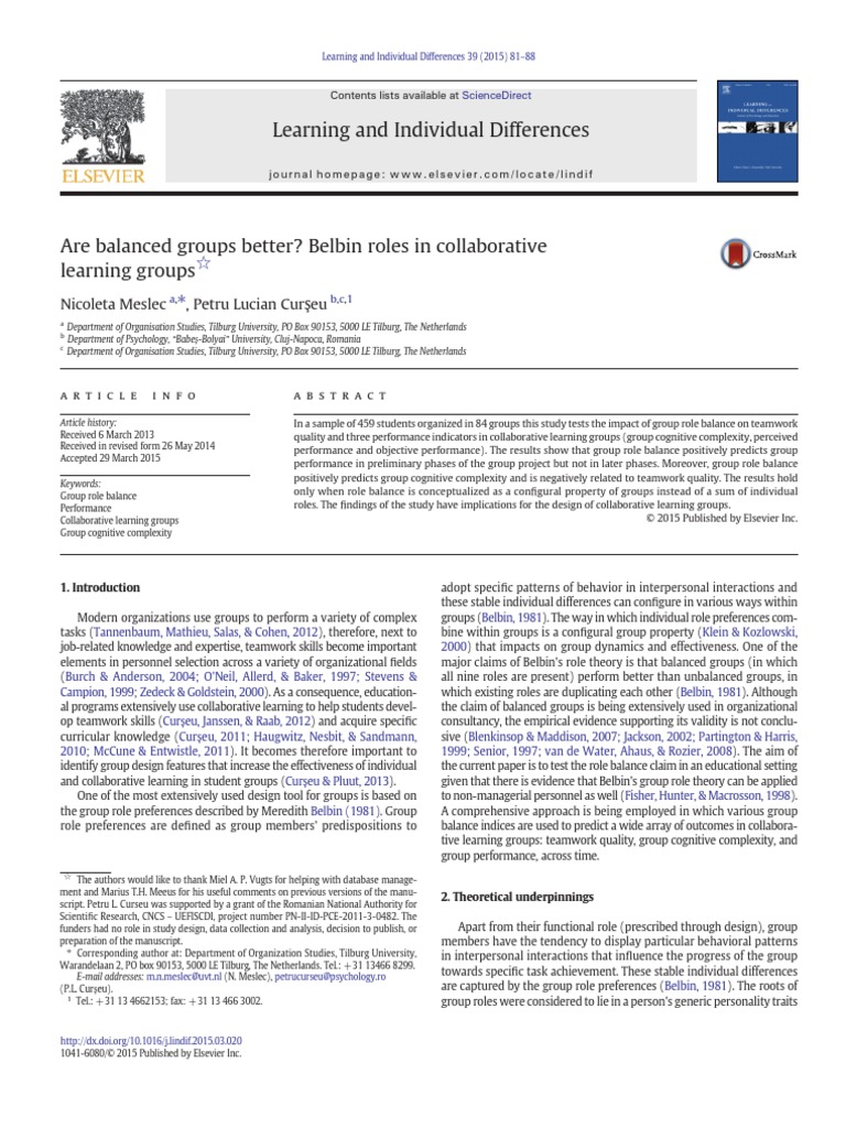 Belbin Group Analysis | PDF | Regression Analysis | Ordinary Least Squares