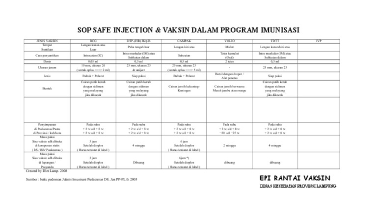 Sop Safe Injection | PDF