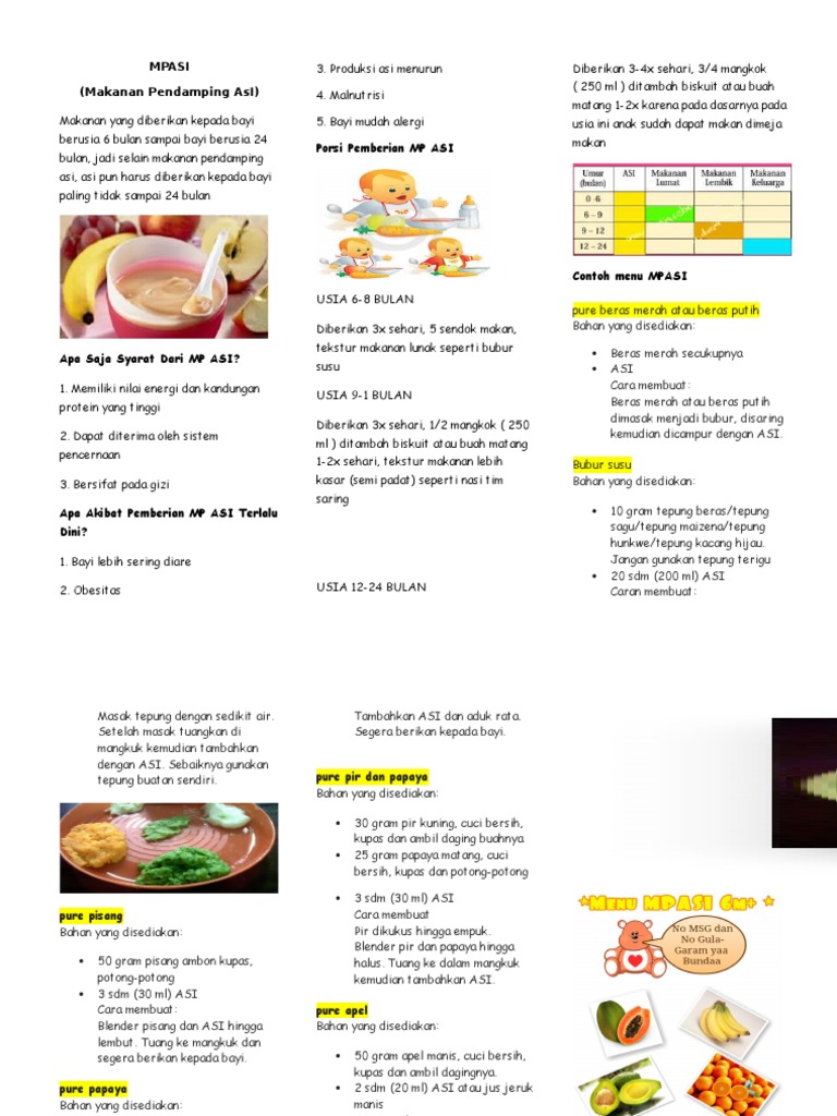 Leaflet Mpasi | PDF
