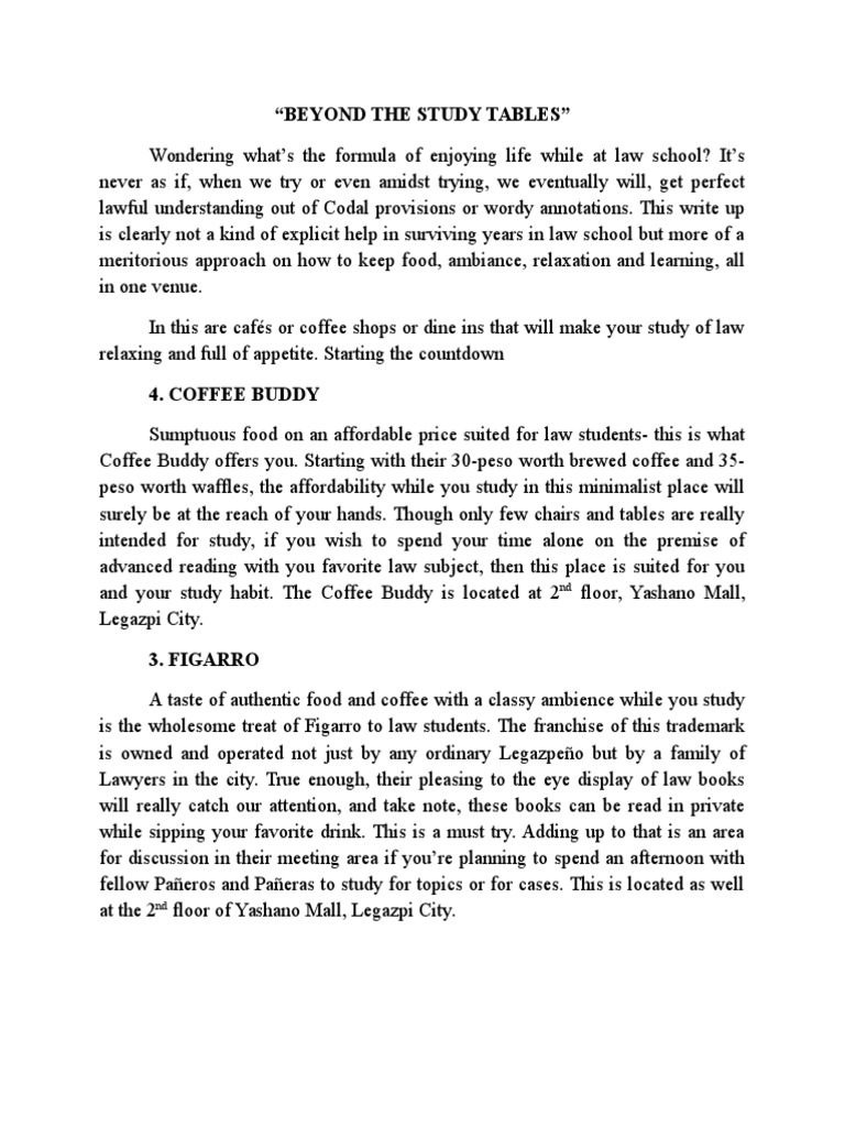 Article in Law Journal | PDF | Coffeehouse | Coffee