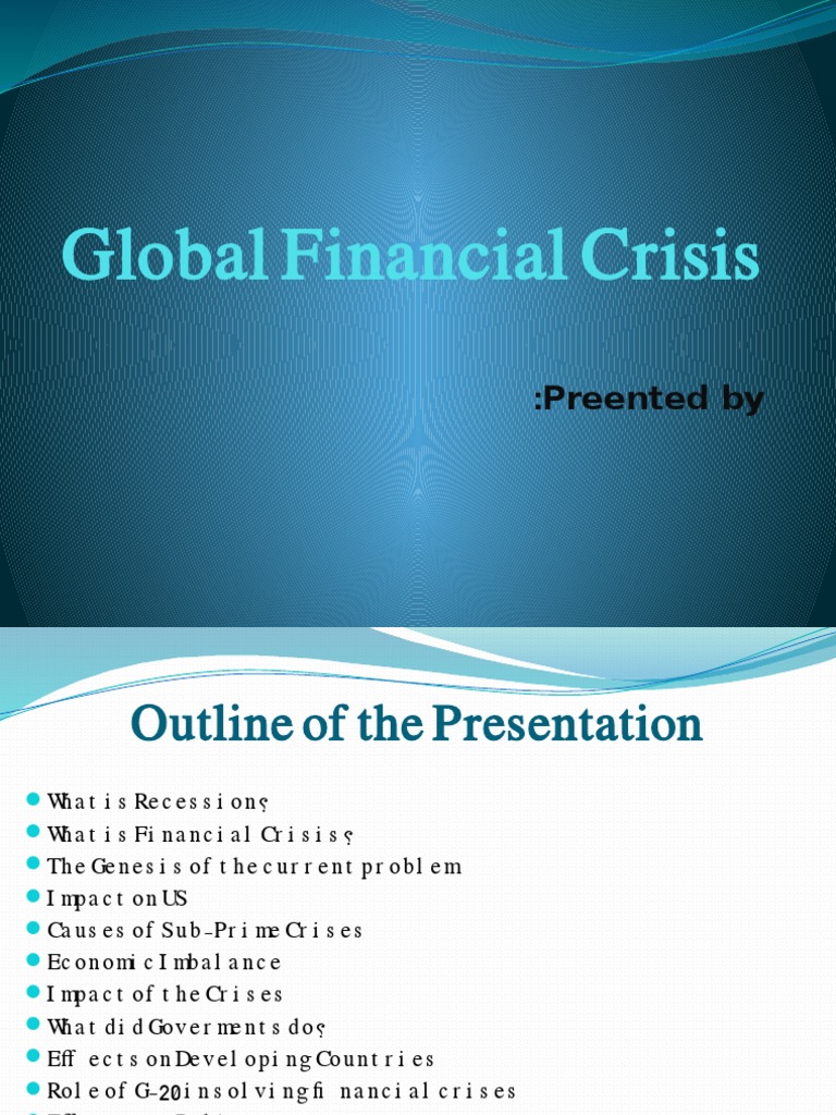 Global Financial Crisis | PDF | Business Cycle | Great Depression