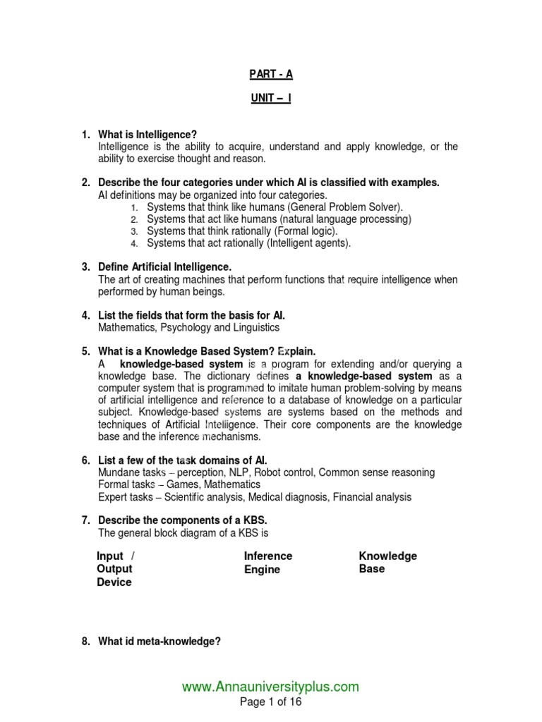 Ai 2marks 2 | PDF | Parsing | Artificial Intelligence