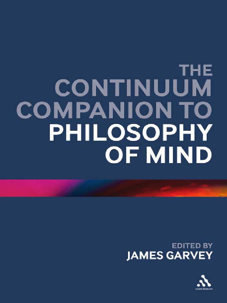 GARVEY, James. Companion - Philosophy - Mind - Continuum PDF | PDF ...