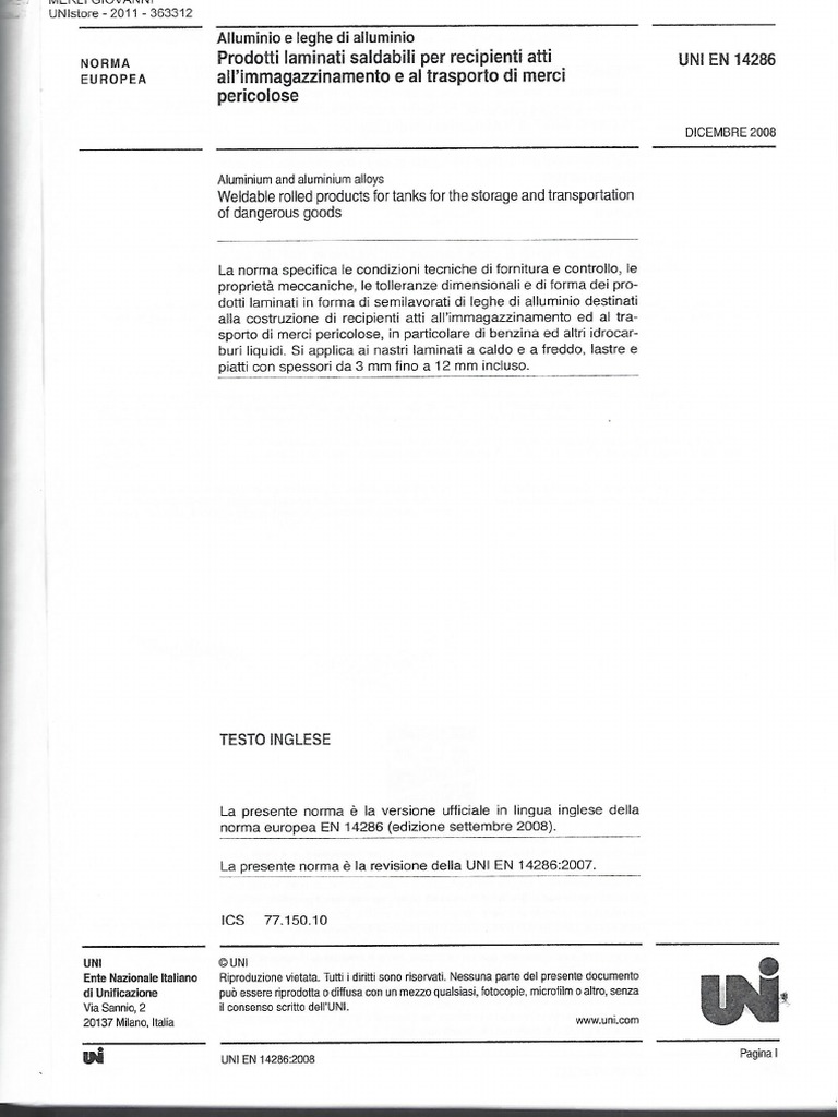 En 14286 | PDF