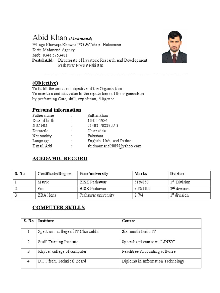 Abid CV | PDF