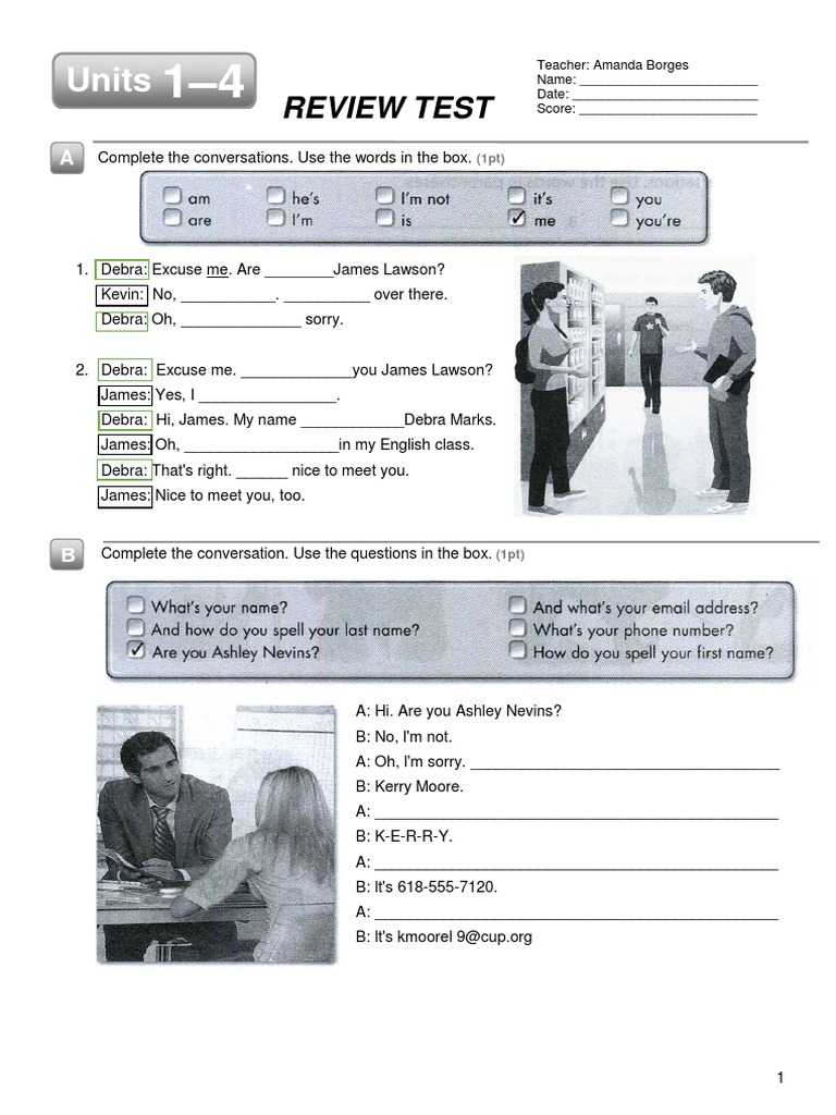 Pre Test Revisão 1-4 | PDF
