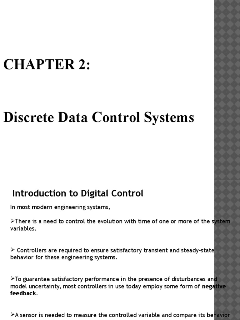 Chapter 2 Discrete Data Control Systems | PDF | Control Theory | Signal (Electrical Engineering)