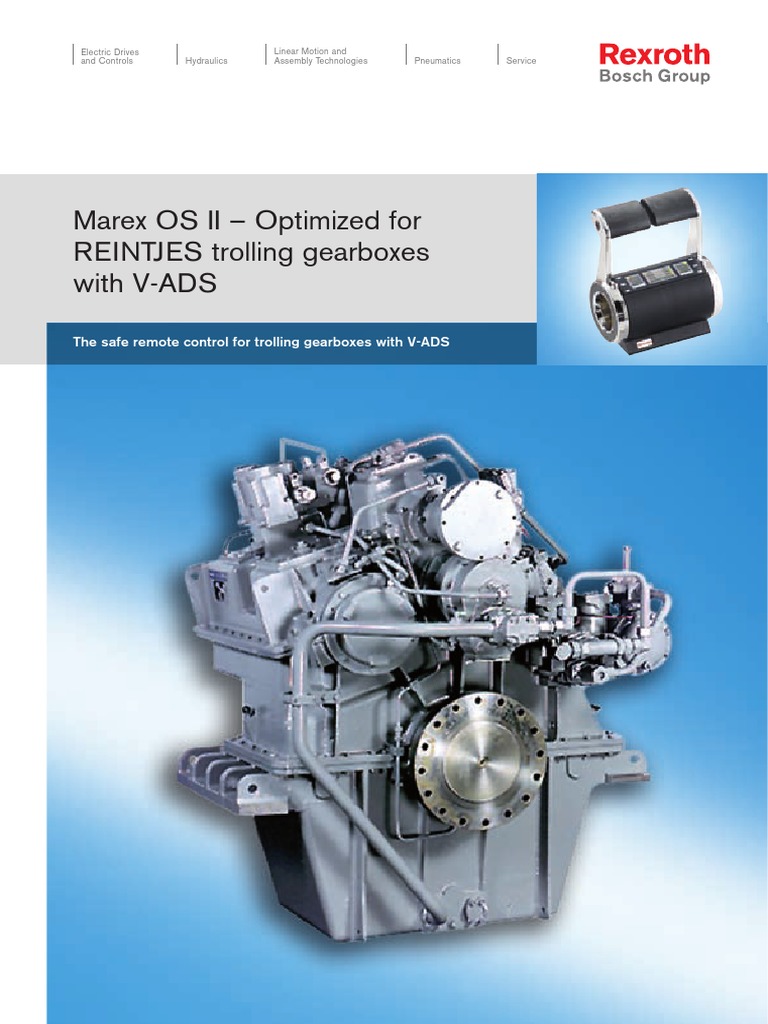 Marex OS II-Optimized For REINTJES Trolling Gearboxes With v-ADS | PDF ...